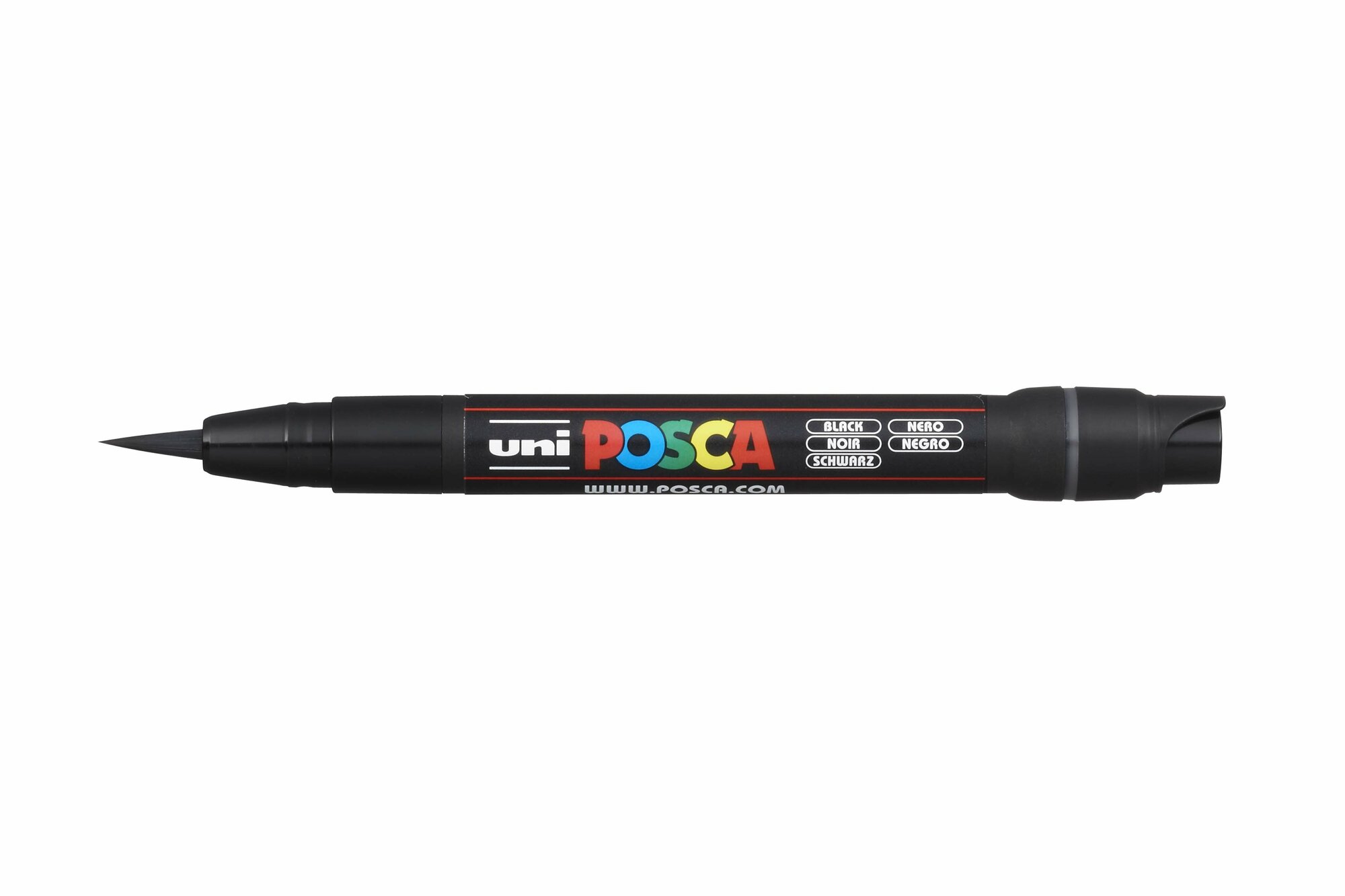 Маркер POSCA PCF-350 BRUSH перо-кисть, цв.24 черный