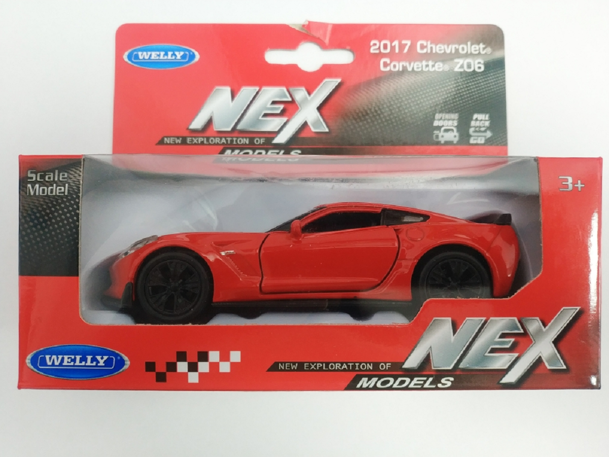 Легковой автомобиль Welly Chevrolet Corvet Z06 1:38 (43752W)