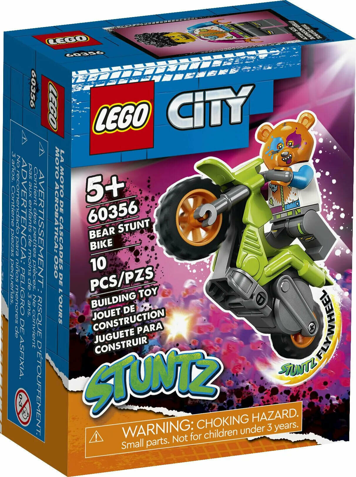 LEGO City 60356 Медвежий трюковой мотоцикл