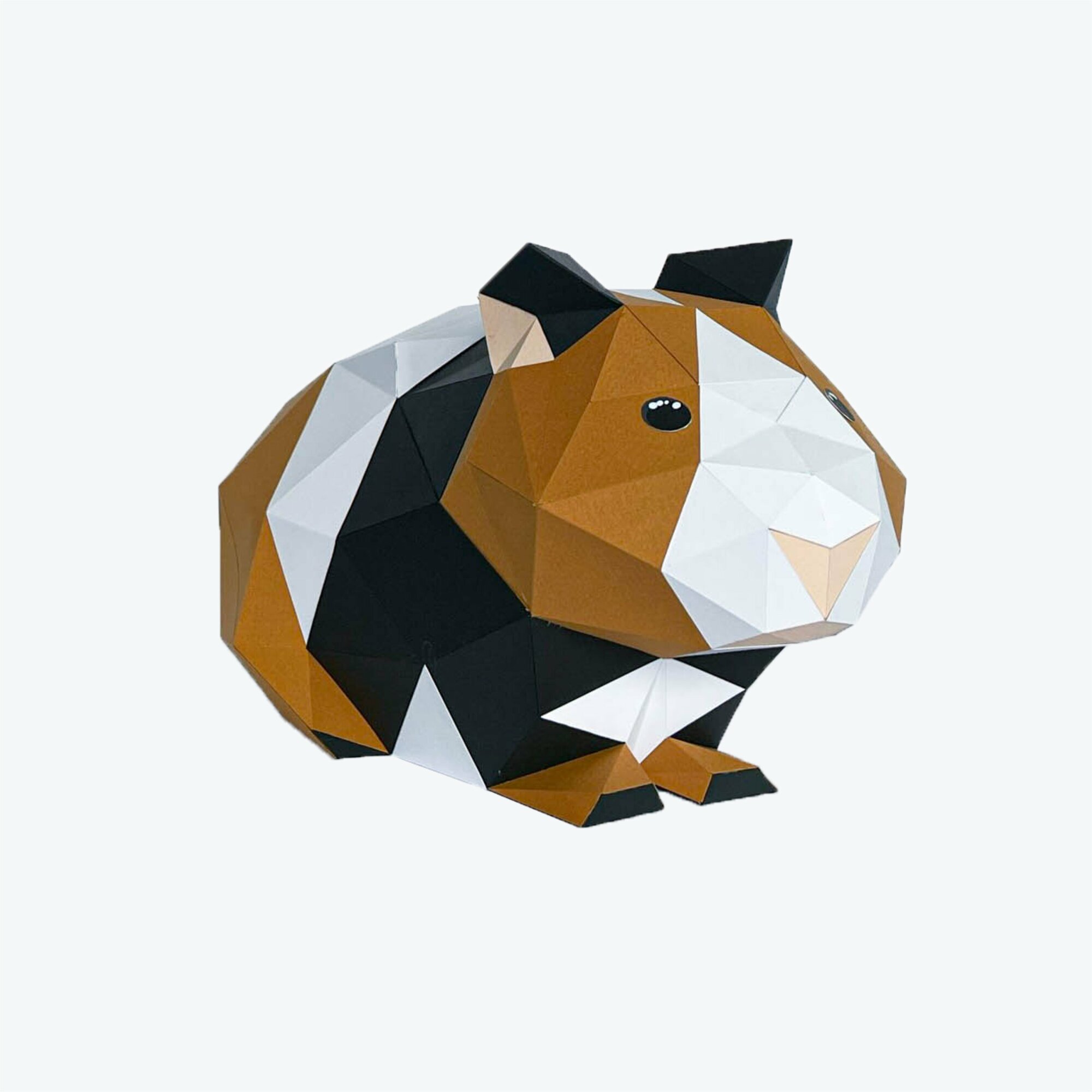 Полигональная фигура "Морская свинка", цветная