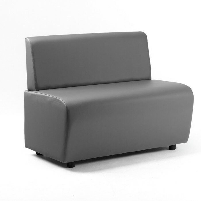 Клик Мебель Диван офисный «Клик Мебель. Лачи», искусственная кожа, цвет серый