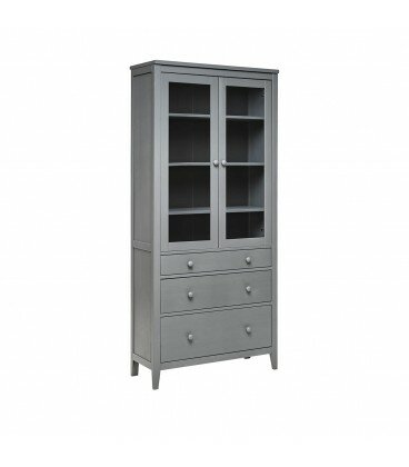 Шкаф-витрина Leset "Мира", серый