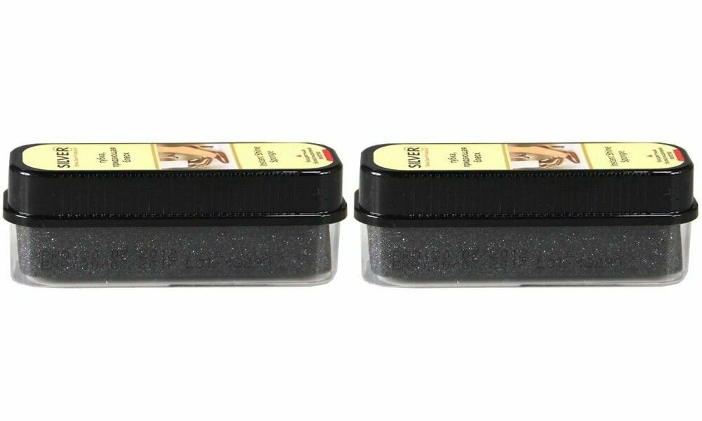 SILVER Губка для обуви Бесцветная, 2 шт