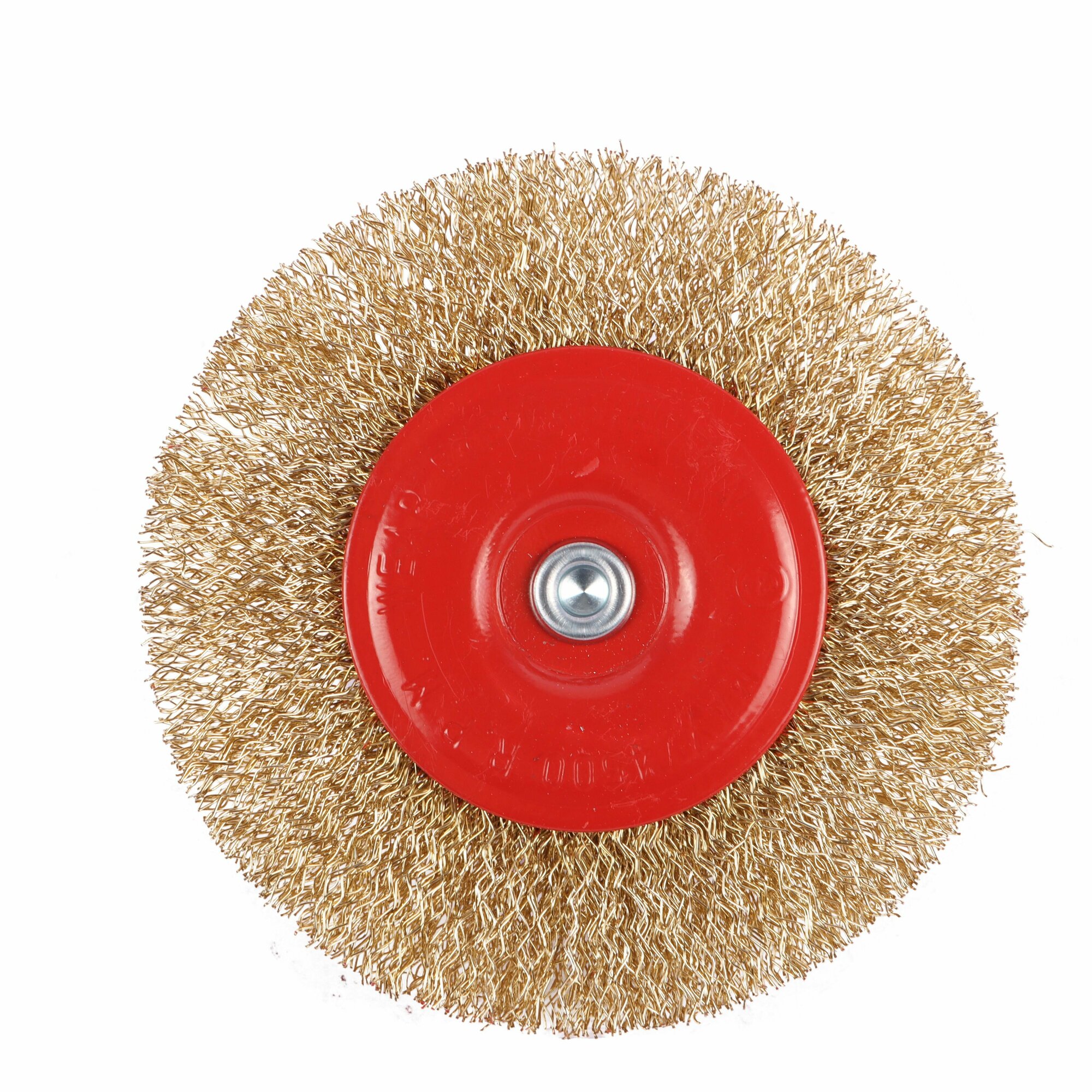 Щетка корщетка, насадка для дрели "плоская" витая проволока, 100 мм DERZHI