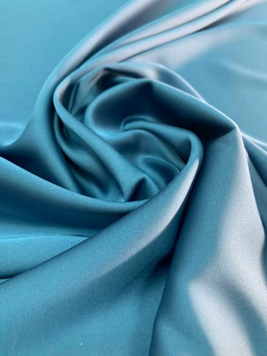 Шелк Армани морская волна 150см х 140см