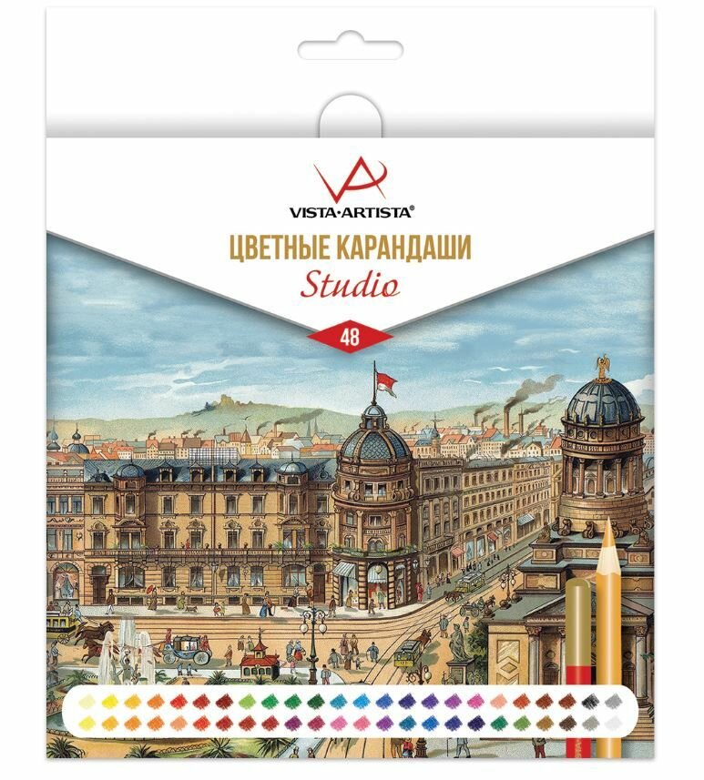 Цветные карандаши Vista-artista "Studio", 48 цветов