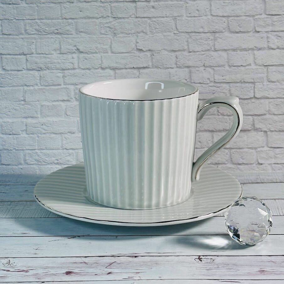 Кофейный набор на 6 персон 12 предметов Ленарди 130мл, фарфор