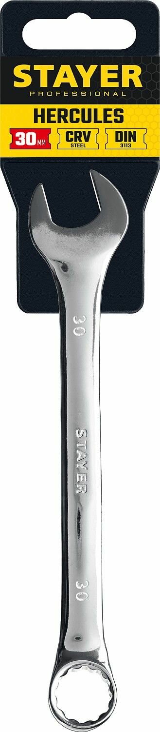 Комбинированный гаечный ключ STAYER HERCULES, 30 мм, Professional (27081-30)
