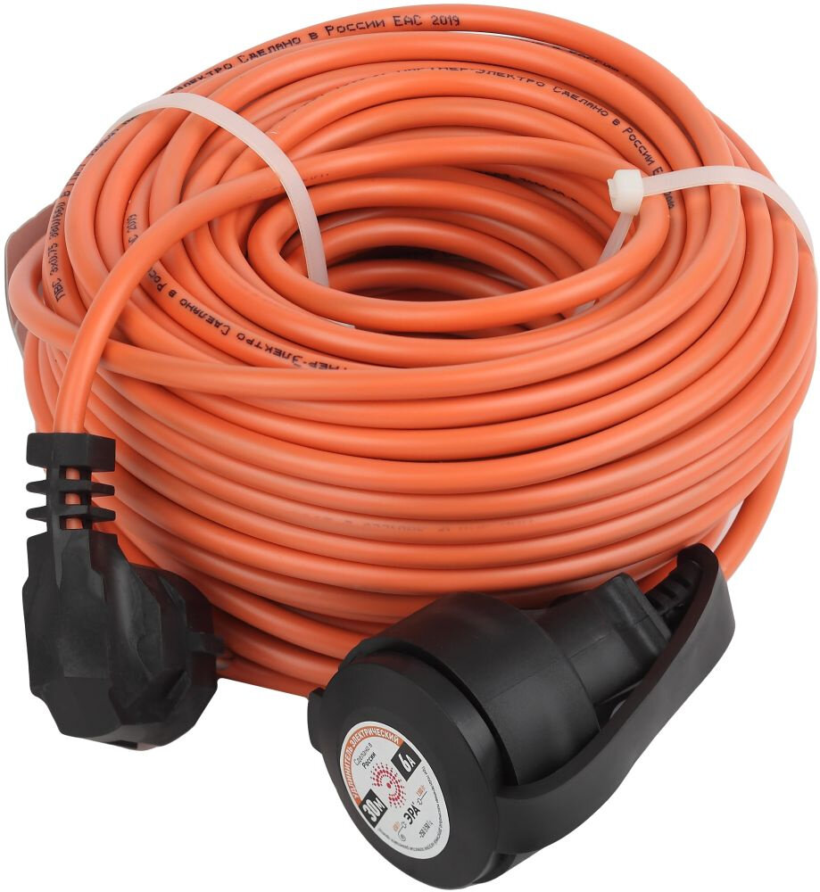 Удлинитель силовой Эра UPx-1e-3x0.75-30m-IP44 (Б0046812) 3x0.75кв. мм 1розет. 30м ПВС 6A без катушки