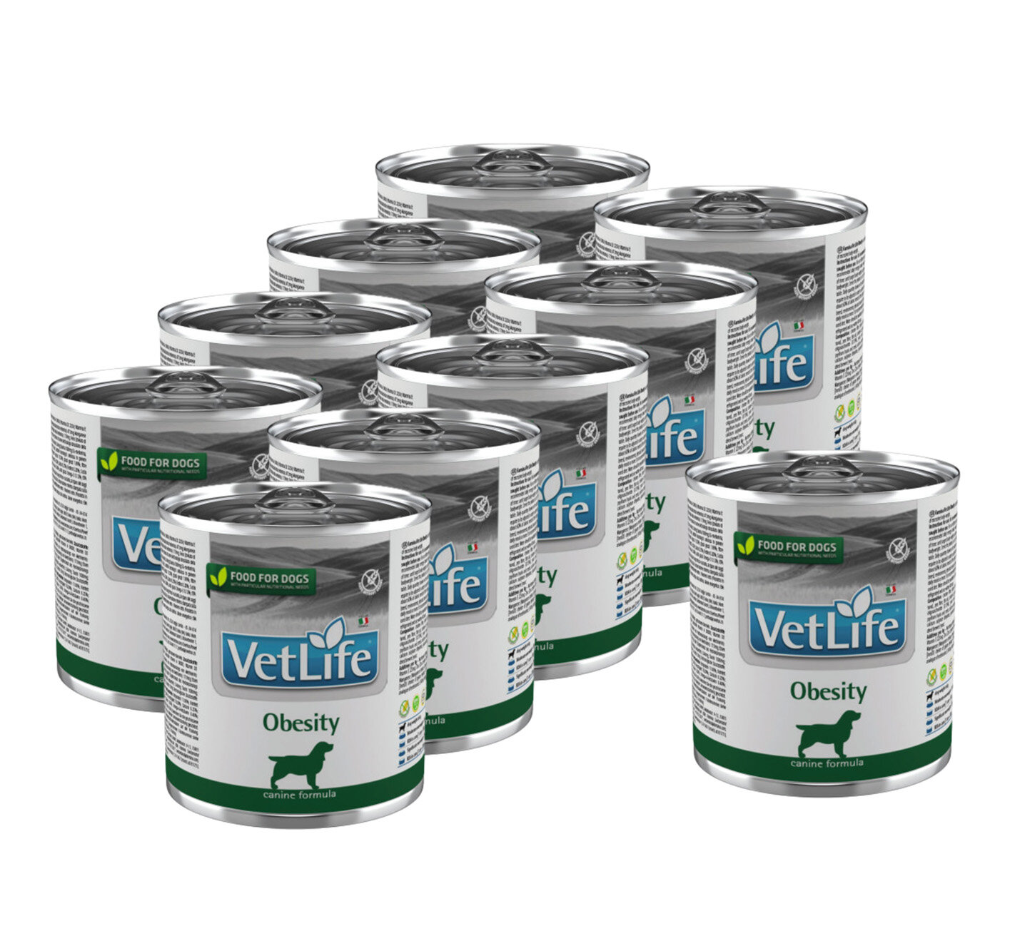 Паштет Vet Life Dog Obesity / для собак при ожирении, 300 г 10 шт.