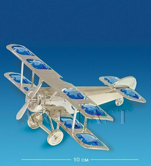 Фигурка Самолет сереб. с цв. кр (Юнион) AR-3391/ 1 113-601840