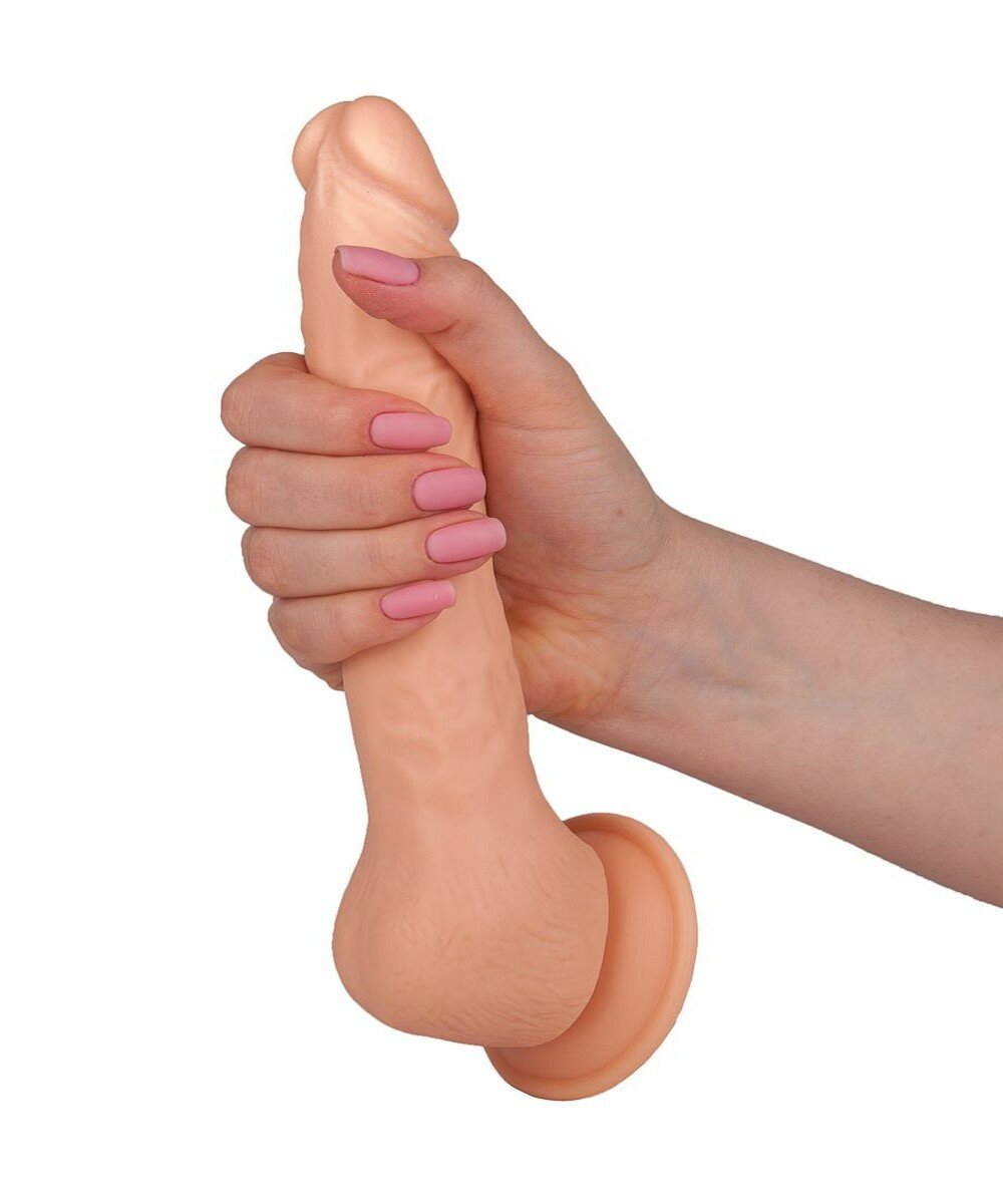 LOVETOY (А-Полимер) Фаллоимитатор ПВХ 19 см, 102600, телесный