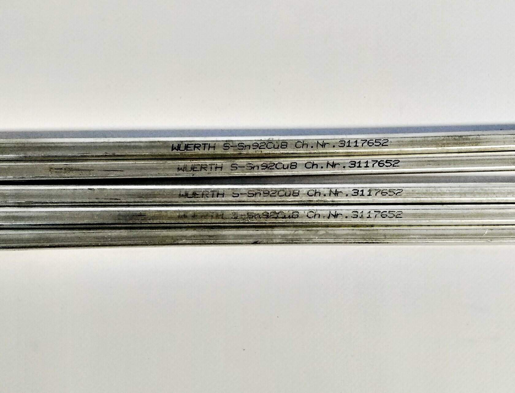 Припой свинцовый Sn92 Cu8 в 1уп-4шт WURTH, Германия