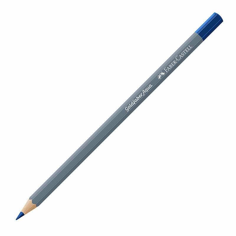 Акварельные карандаши Faber Castell Карандаш акварельный Faber-Castell Goldfaber Aqua, 151 синий гелио красноватый