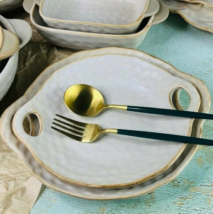 Набор из 2 блюд 23см дюна с ручками Фарфор 205-693 118-205-693