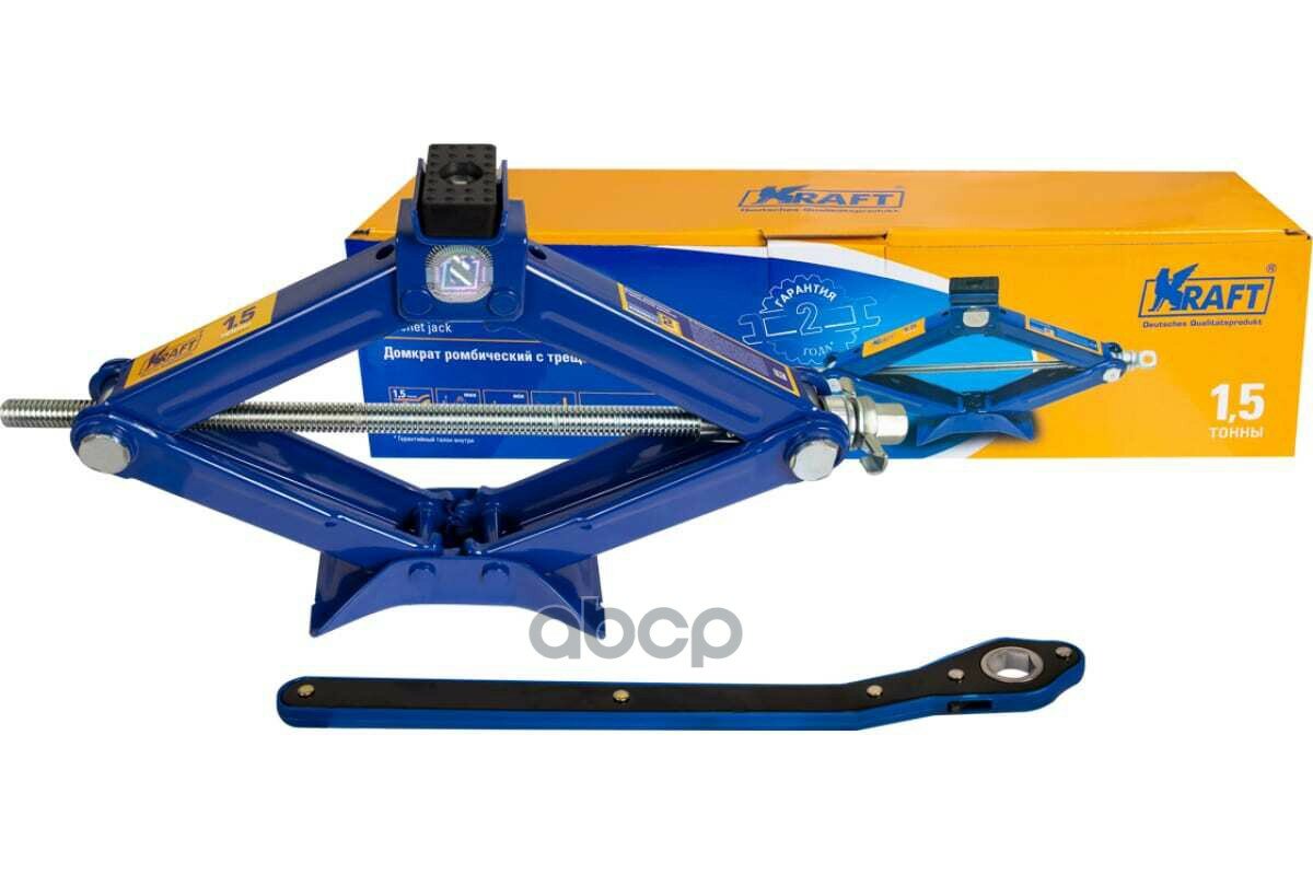Домкрат ромбический с трещоточной рукояткой Kraft арт. KT 800071