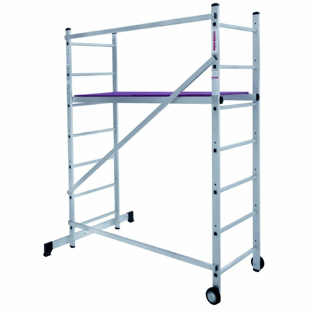 Вышка-тур с рабочей высотой до 3 м Новая Высота NV1411 2х7 1411207, алюминиевый, высоте