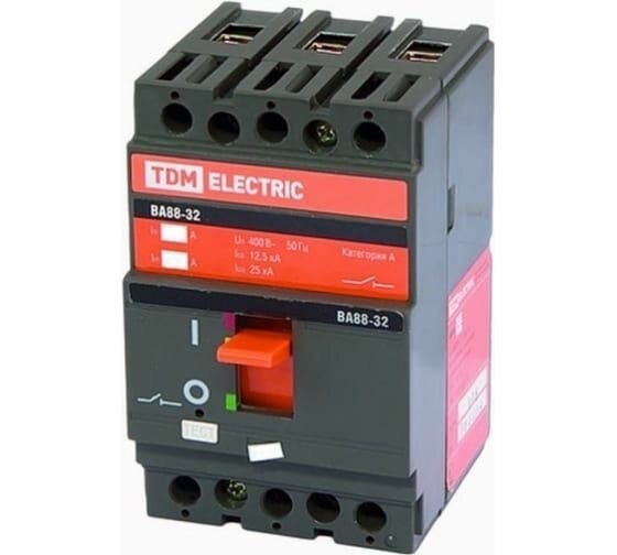 Автоматический выключатель TDM ELECTRIC ВА88-32, 3 полюса, 16 Ампер, 25 килоампер