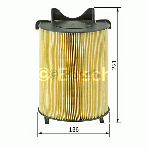 BOSCH 1 457 433 576 (100618 / 101290620 / 1012906201K0C) фильтр воздушный\ Audi (Ауди) a3, VW Touran (Тоуран) 1.6i / 2.0fsi 03