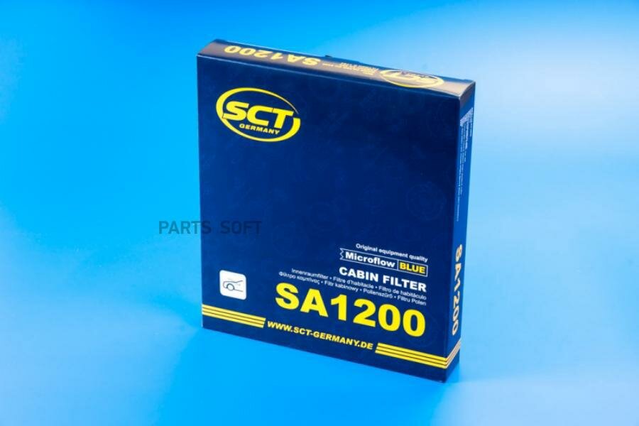 SCT GERMANY SA 1200 Фильтр салона CHEVROLET CRUZE/AVEO 11-/ORLANDO/OPEL ASTRA J/ FORD FOCUS II/KUGA I/MONDEO IV 07-