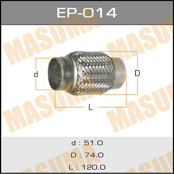 MASUMA EP-014 гофра глушителя 51x120\