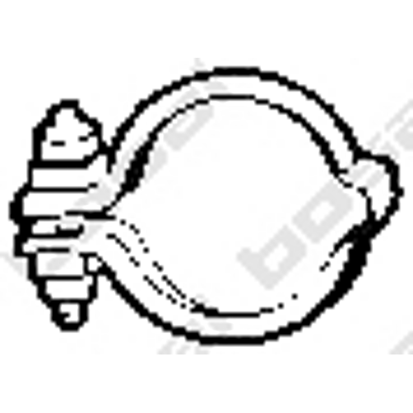 BOSAL 254-030 (2024900641 / 2024900841) хомут глушителя (merc Sprinter (Спринтер) 00-06)