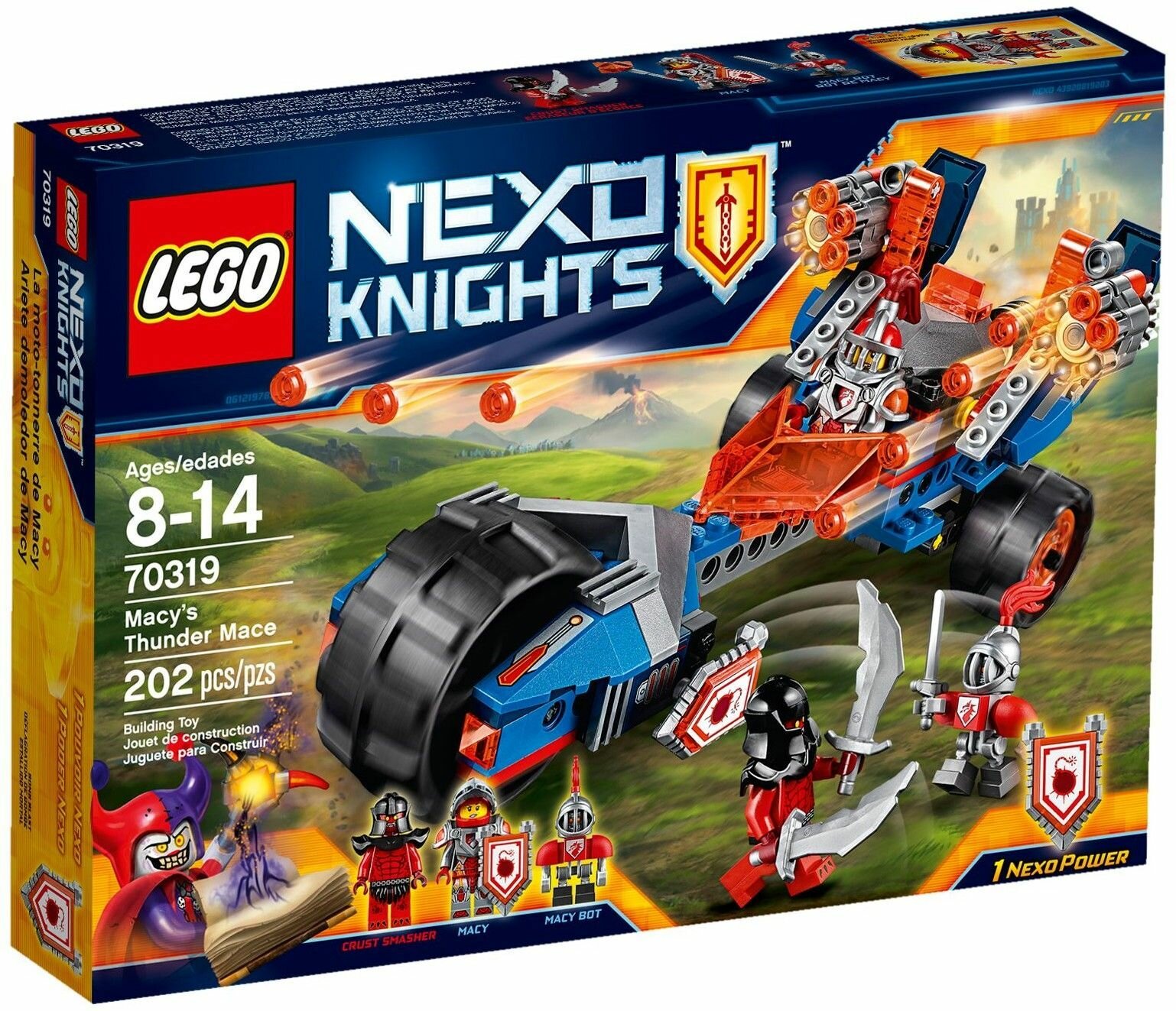 Конструктор LEGO Nexo Knights 70319 Macy's Thunder Mace (Молниеносная машина Мэйси)