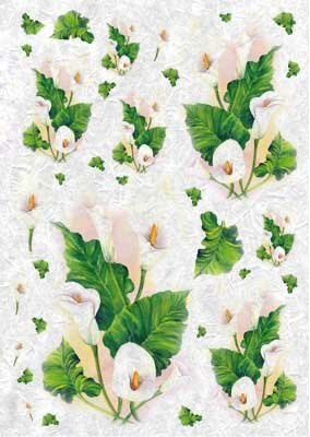 Love2art бумага рисовая IRP 32x45 см 0043 Каллы художественная основа для акварели