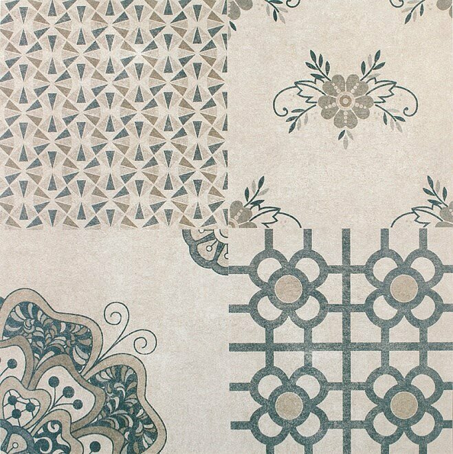 KERAMA MARAZZI Керамогранит Королевская дорога обрезной Орнамент беж мат, 60x60 9 мм, арт. SG614320R (цена за 1.44 м2)