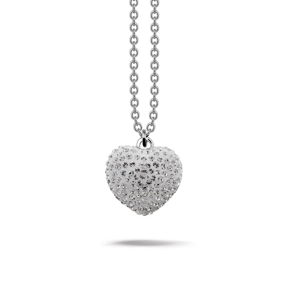 Колье, серебро, 925 проба, родирование, кристаллы Swarovski