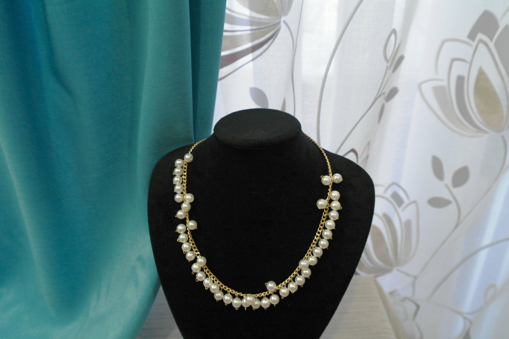 Колье, жемчуг имитация