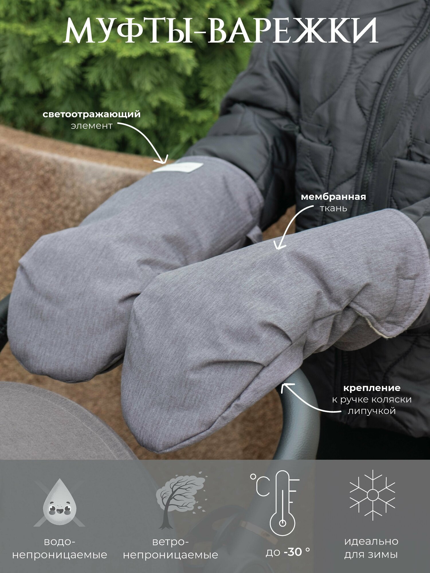 Варежки Взрослая для мужчин и женщин