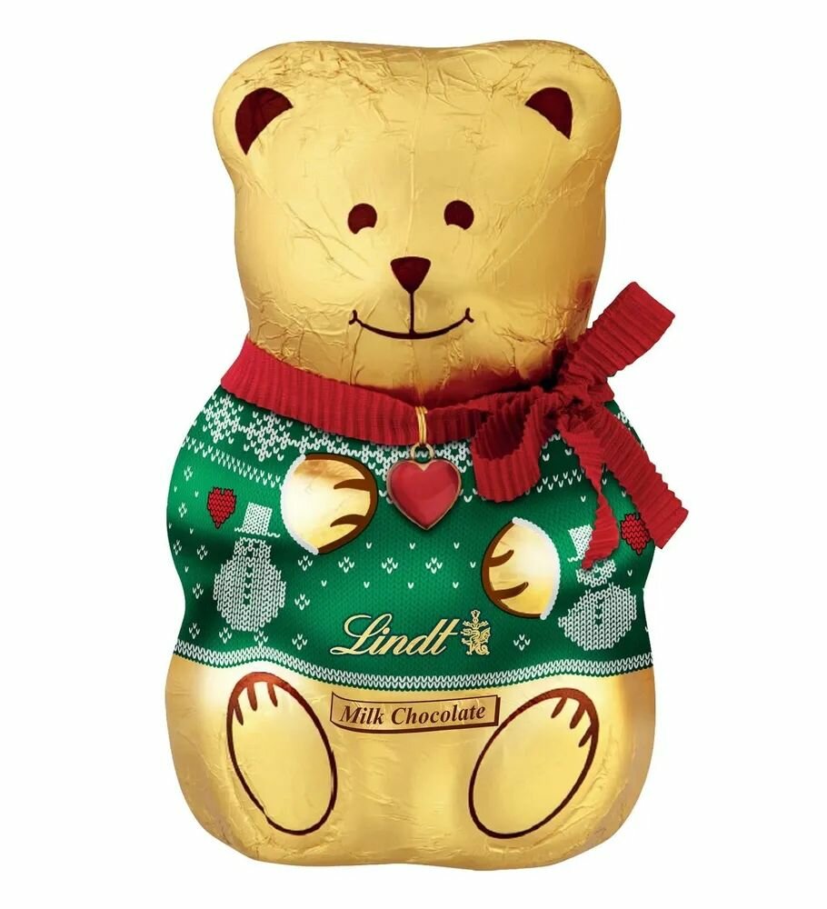 Шоколад молочный мишка Lindt Teddy в рубашке 100 г (Финляндия)