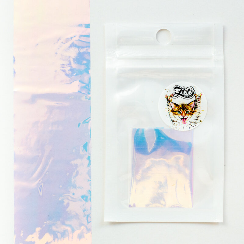 Битое стекло №1033 Zoo Nail Art (лента 20х4 см)