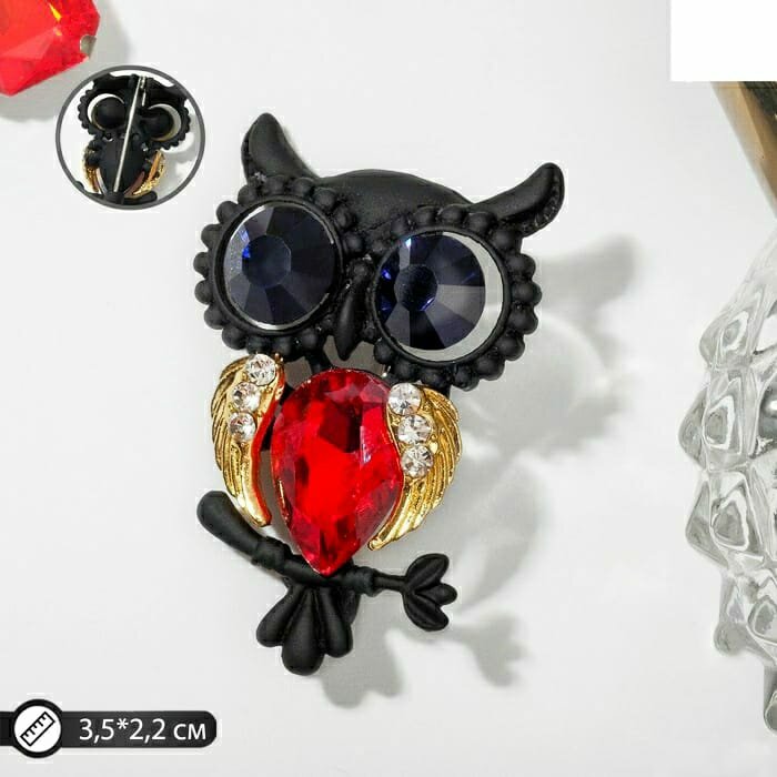 Брошь, стразы