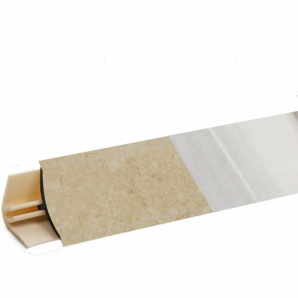 Плинтус для столешницы Korner LB15 с кабель-каналом мягкий край 15х15x3000мм ПВХ Аламбра
