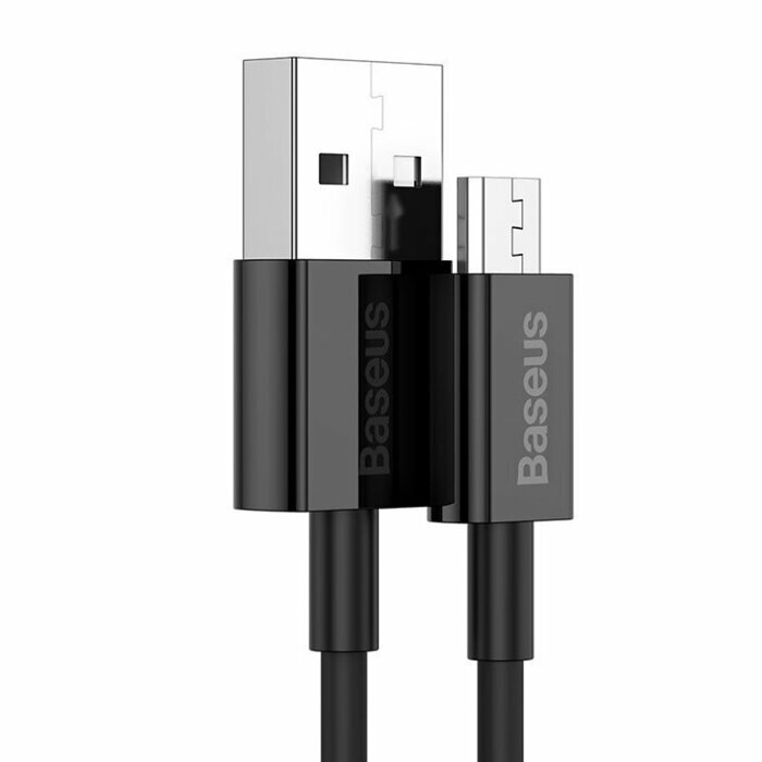 Baseus Кабель USB BASEUS Superior Series Fast Charging, USB - MicroUSB, 2А, 2 м, черный CAMYS-A01