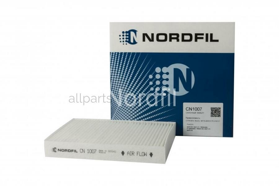 NORDFIL CN1007 Фильтр салона PEUGEOT 4007 4008 / MITSUBISHI ASX Eclipse Cross L 200 Lancer VIII Outlander II