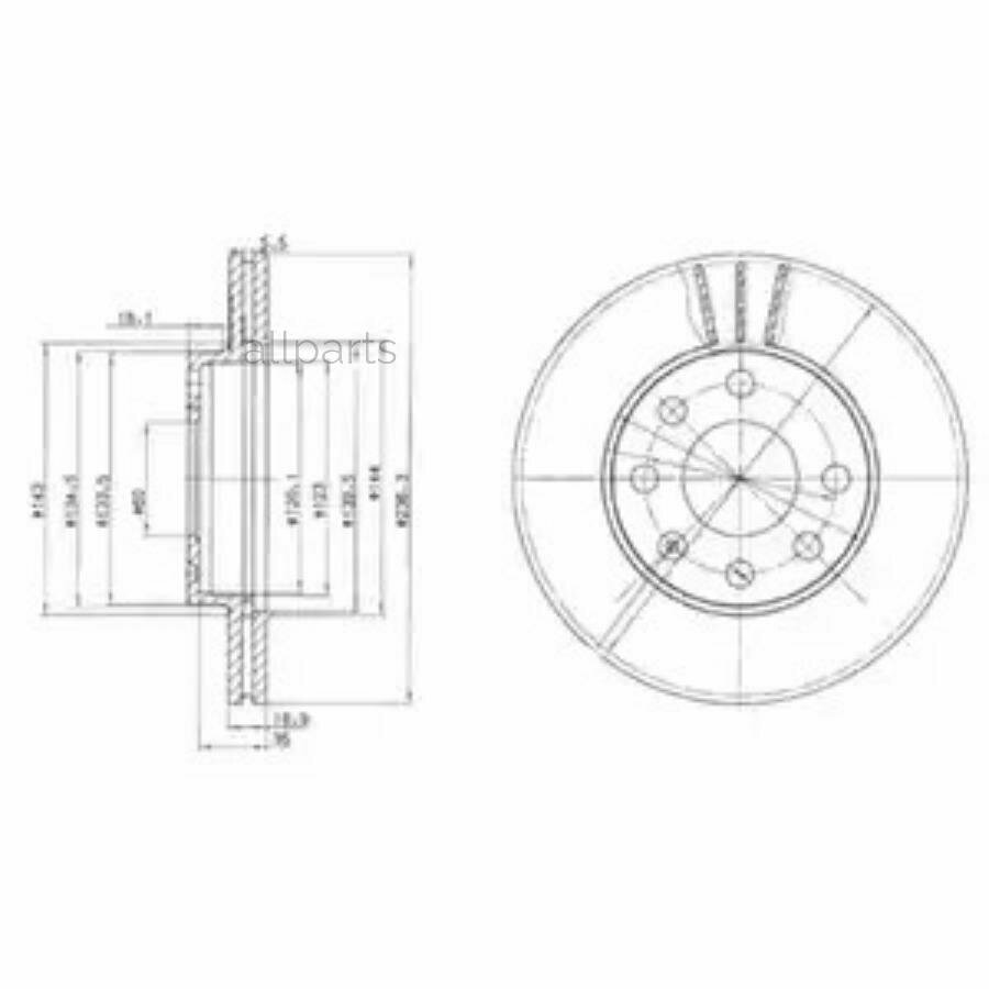 DELPHI BG2278 диск тормозной