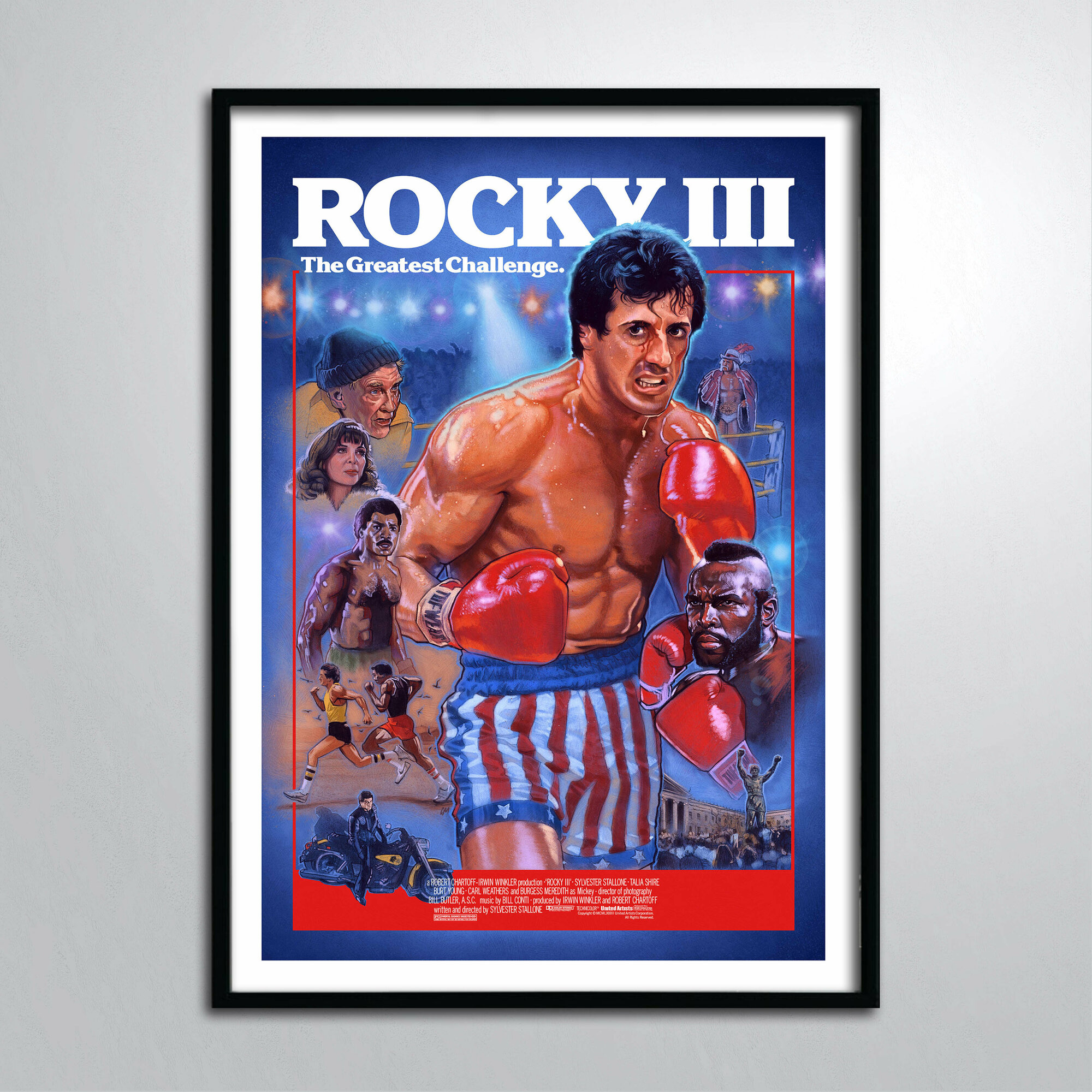 Постер без рамы/Рокки 3 Сильвестр Сталлоне Rocky