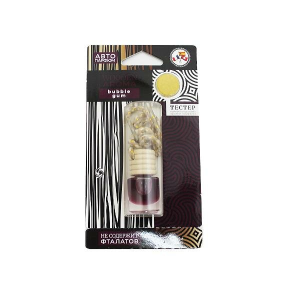 Ароматизатор FOUETTE "Wooden Aroma" WA-08 "Bubble Gum" подвесной, в стеклянном флаконе