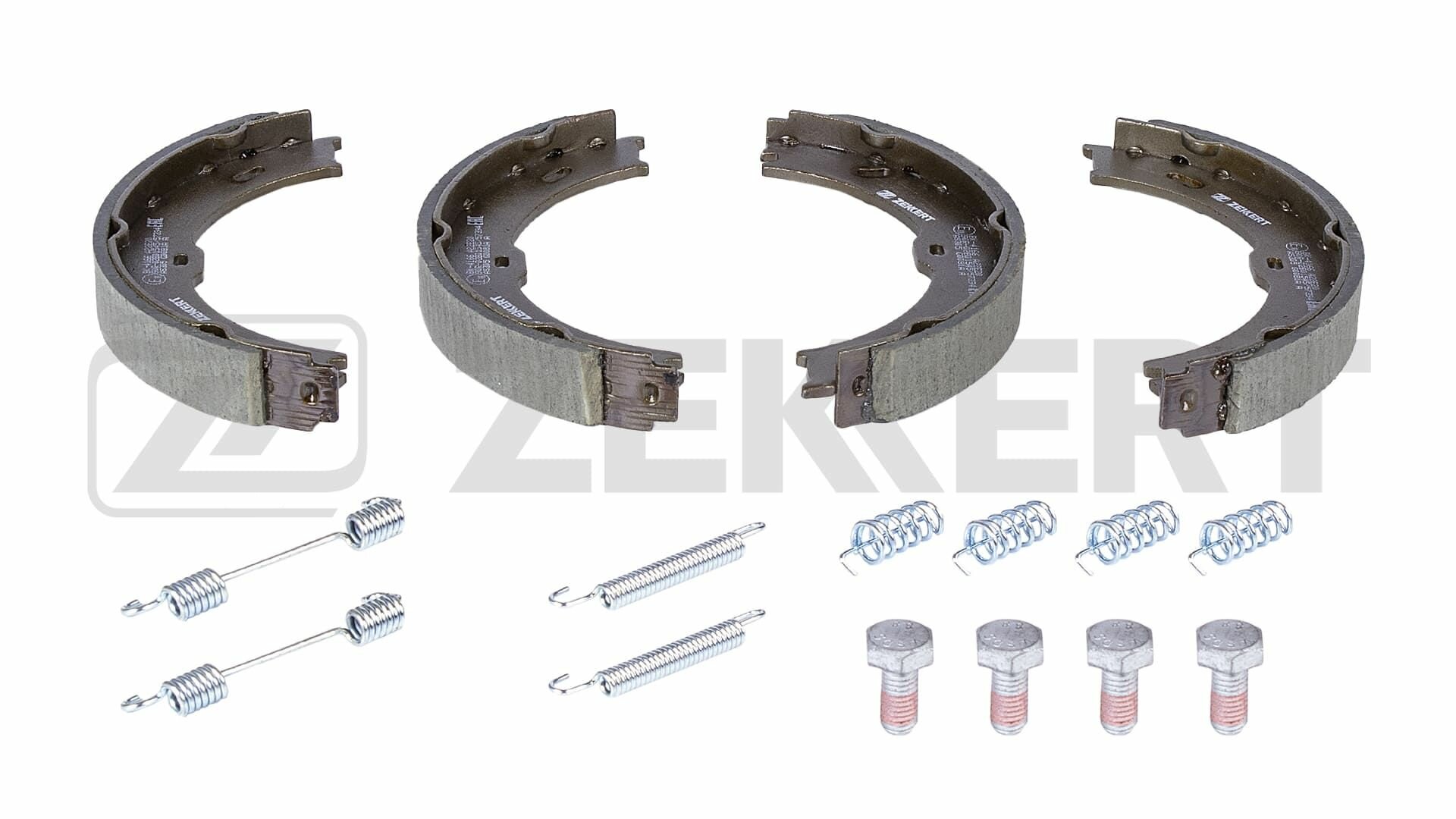 Колодки тормозные стояночного тормоза, ручника задние для Volkswagen Crafter (с 2006 г), Mercedes-Benz Sprinter B906 (с 2006 г) с установочным комплектом барабанные арт bk-4166