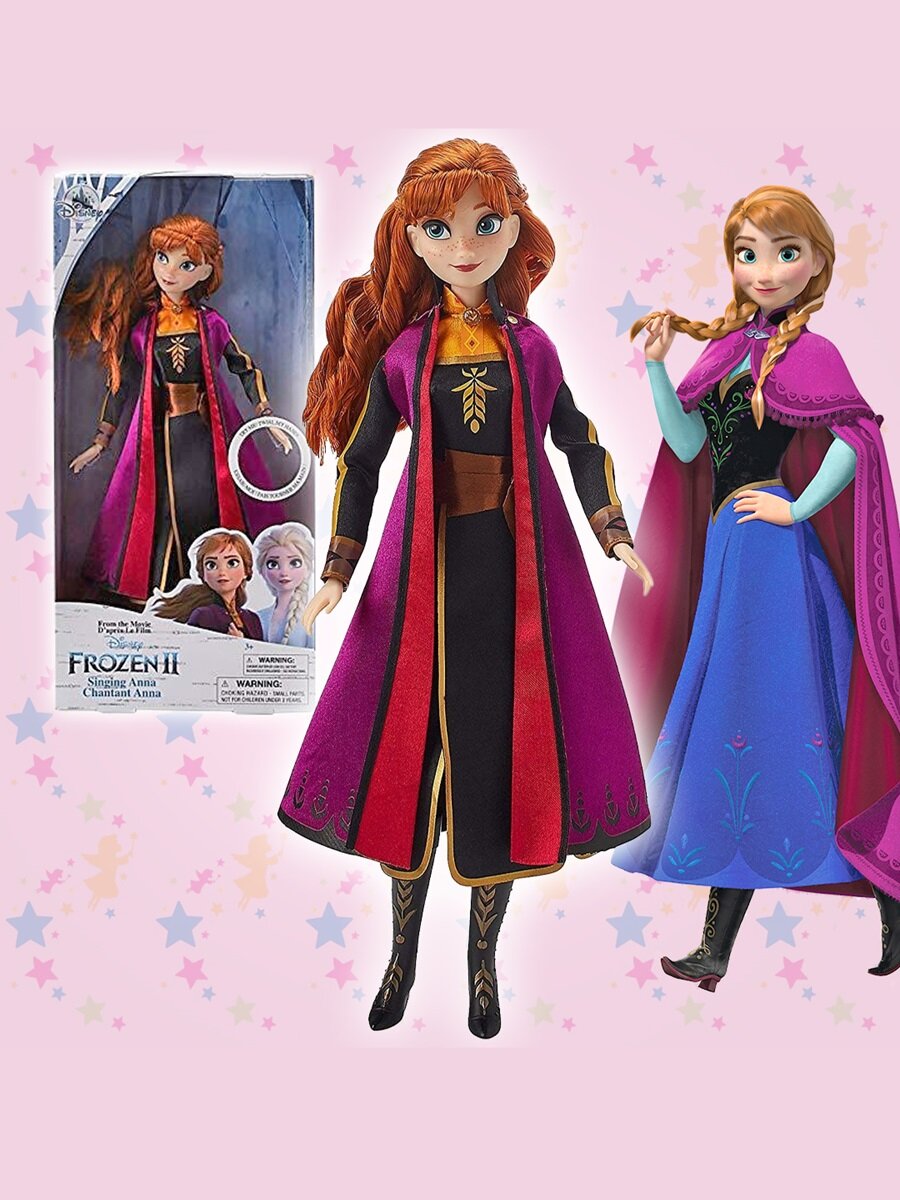 Кукла Анна Холодное сердце поющая, звук, шарниры