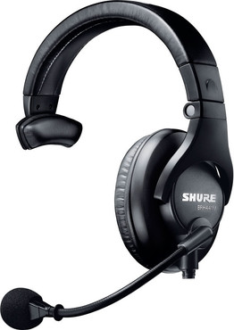 Shure brh441m-lc. односторонняя гарнитура shure для внутренней связи с микрофоном, без разъема