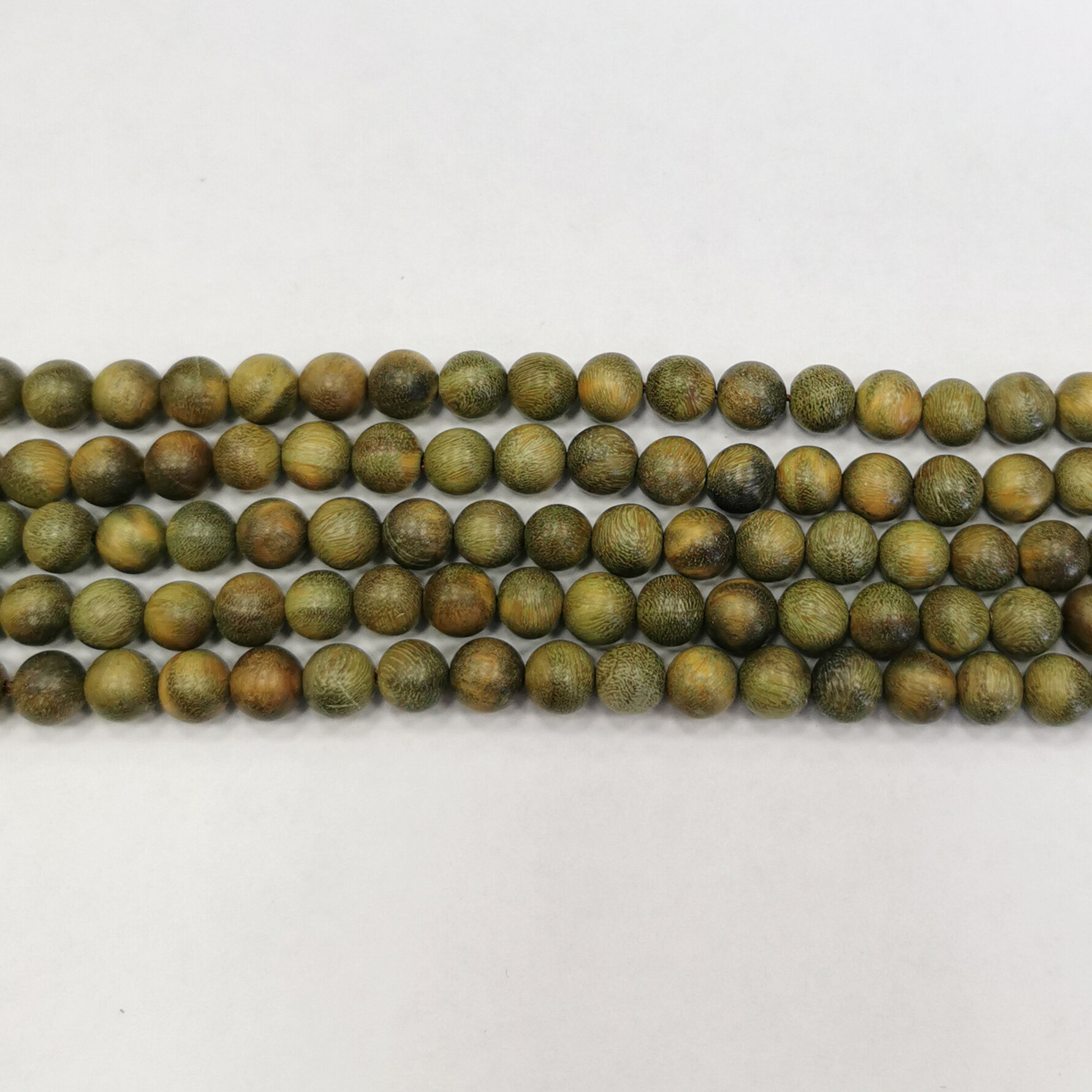 Бусина деревянная, 8-9мм, сандал, 48 шт, низка