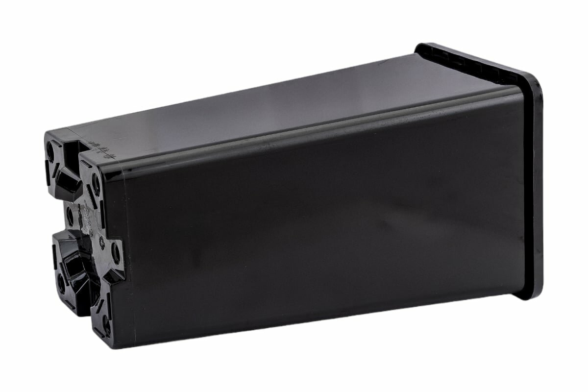 Ангора горшок для рассады 2 л черный 11x11x21.5 см, модель А5502чр, компактный