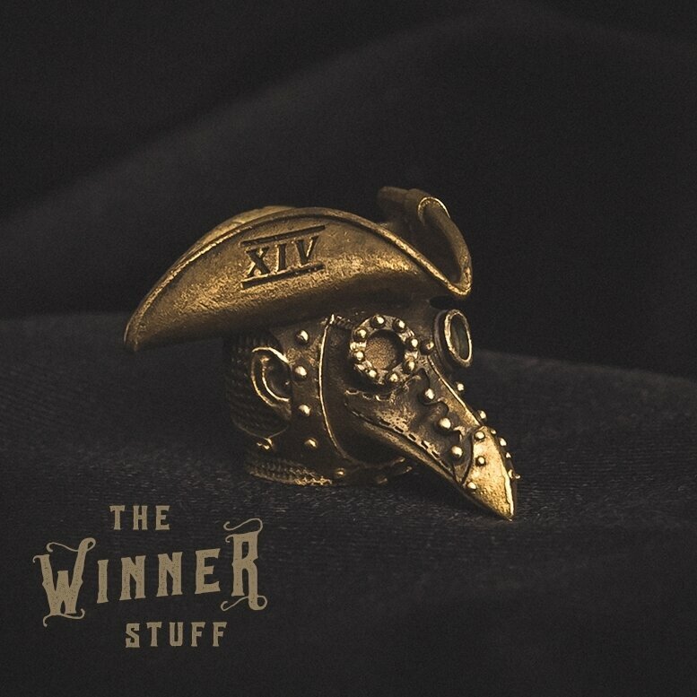 Чумной Доктор - Доктор Чума - Маска Доктора - Средневековье - Эпидемия Чумы - Бусина на Темляк - Темлячная Бусина - Брелок