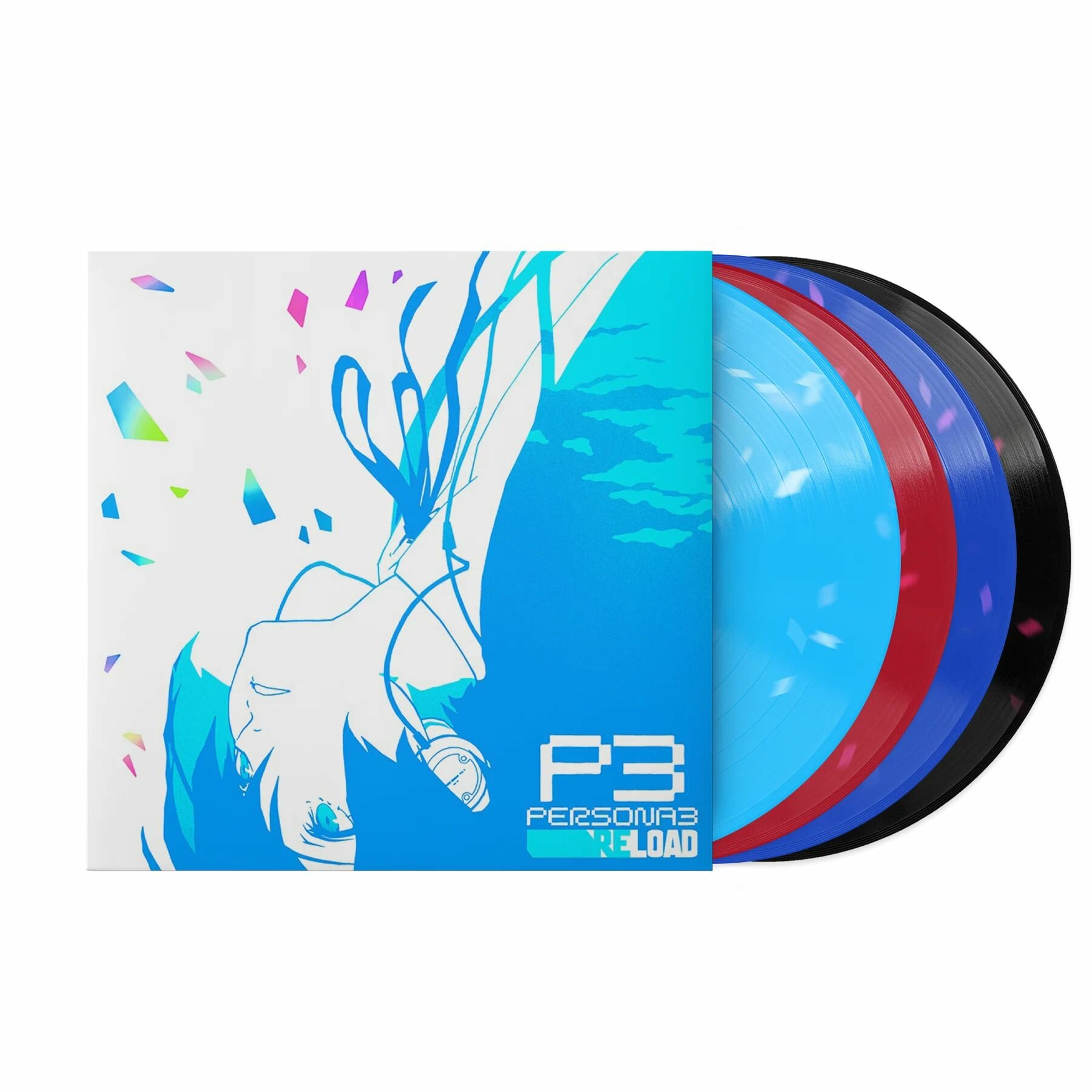 Persona 3 Reload (Holographic Broken Glass, Premium 4LP Box-Set OST Limited Soundtrack) Цвет: Голографическое Разбитое Стекло, Виниловая Пластинка в Бокс-Сете, Саундтрек Персона 3 Перезагрузка