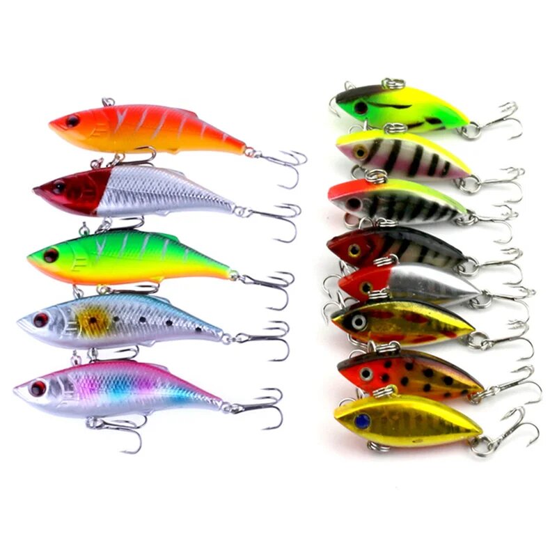 13 шт./лот набор приманки для зимней рыбалки VIB для ловли карпа кренкбейт с лезвием вибрационная приманка искусственная приманка балансир рыба воблеры