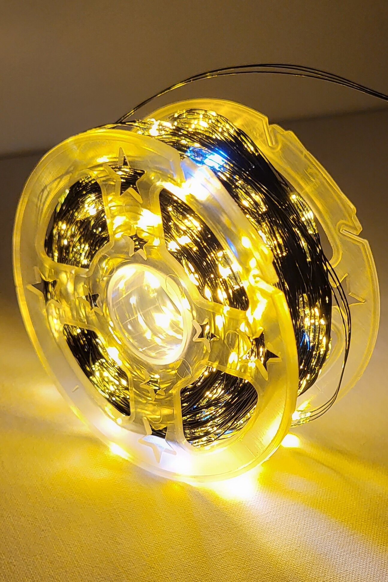 Гирлянда роса цвет свечения золото с flash эффектом 50 метров